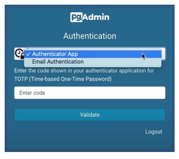 How to setup Two Factor Authentication in pgAdmin 4 | EDB